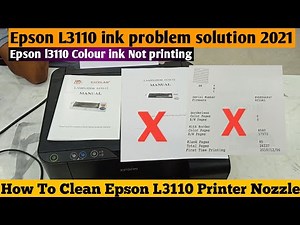 How To Clean Epson L3110 Printer Nozzle | Epson L3110 ink Problem Solution