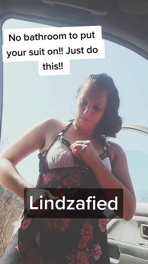 How to change into swimsuit top with no bathroom!! It can work!!! #improvise #changing #suit #nobathroom #itworks