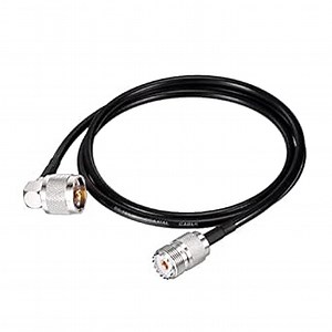 Superbat CB UHF Male PL259 to UHF Female SO239 Jumper - RG58 Coax Cable (3ft) for Marine Boat VHF Radio Antennas, Scanner, Analyzer, Tuner, SWR Meter