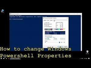 How to change Windows Command or Powershell Properties