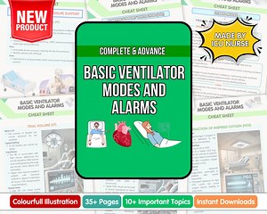 Ventilator Modes and Alarms Cheat Sheet | Nurse Study Guide (digital Download) - Etsy