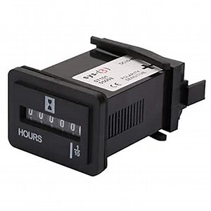 Hour Meter, 10-80V AC/DC Universal Digital Mechanical Engine Hour Meter, Professional Quartz Electronic Generator Hour Meter for Engine Generator Water Pumps