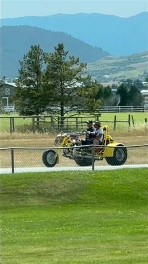 My guy had a v6 Chevy engine in that trike #truckin #carnival #motorcycle #afton #wyoming #longhaul