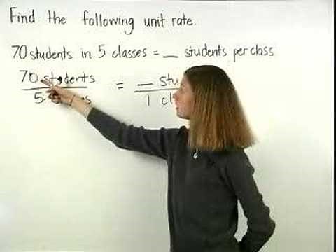 Unit Rate - MathHelp.com - Pre Algebra Help