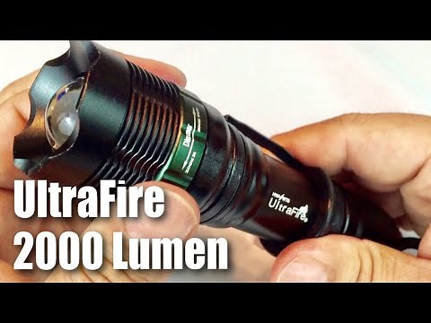Ultrafire CREE XM-L T6 Zoomable 2000 Lumen Tactical LED Flashlight Torch Lamp