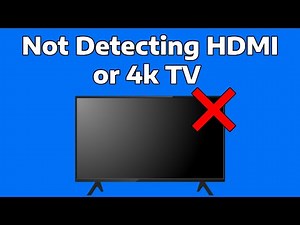 How To Fix Windows Not Detecting HDMI TV or 4K TV