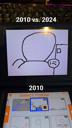 2010 vs. 2024 remake #flipnote #animation