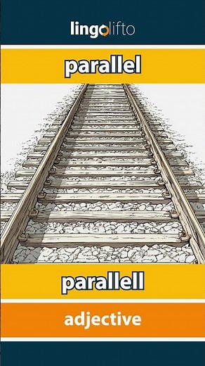 🇬🇧🇸🇪 parallel - parallell : learn English : låt oss lära oss engelska : vocabulary builder