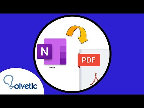 ✅ Cómo CONVERTIR un archivo de ONENOTE a PDF Windows 10 o Mac