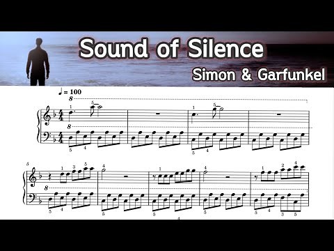 Sound of Silence / Piano Sheet Music/ Simon & Garfunkel / by SangHeart Play