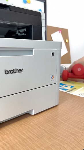 3.1K views · 12 reactions | Why did the office printing machine enroll in an exercise class? It wanted to get toner! It's National Fitness Day  Print a copy of your workout plan with some help from your Brother printer! | Brother Office USA | Facebook