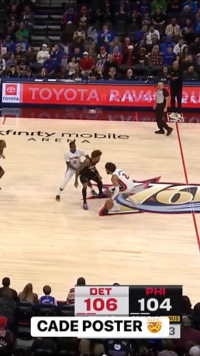 35K views · 259 reactions | Cade with the huge poster over Andre Drummond. You know it was nasty when the home crowd reacts like this even though lt was an opposing player.  | Open Court | Facebook