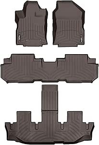 WeatherTech Custom Fit FloorLiners for Subaru Ascent - Full Set (471475-1-4-3), Cocoa