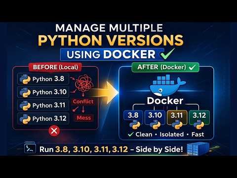 How to Manage Multiple Python Versions Using Docker (Clean & Simple)