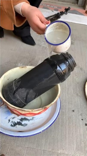 Electrostatic Spray Line Refurbishment Paint Removal Test #shocking #Paintremoval #ChemicalTest