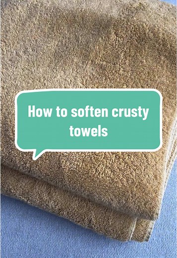 Cómo suavizar toallas duras con este truco