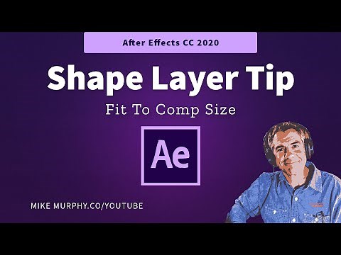 After Effects: Shape Layers Fit To Comp Size