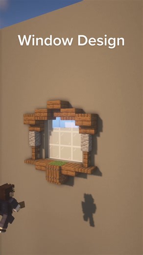 Window Design #minecraft #minecrafttutorial #minecraftbuilding #minecraftdesigns #foryou #fyp