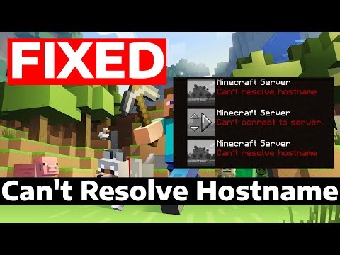 How To Fix Minecraft Can’t Resolve Hostname Error