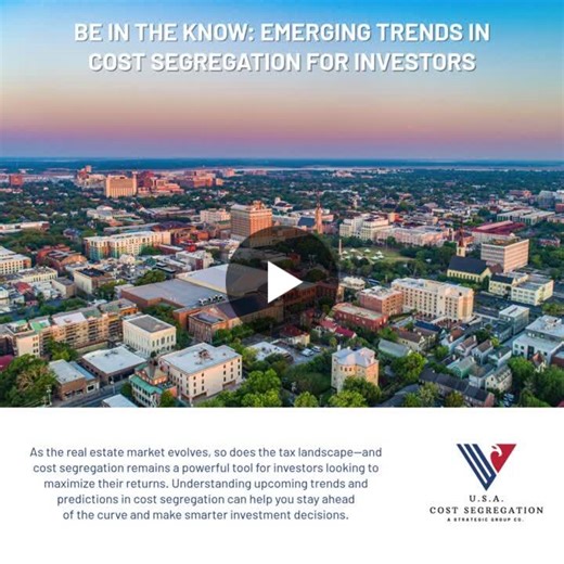 #costsegregation #realestateinvesting #taxstrategy | U.S.A. COST SEGREGATION