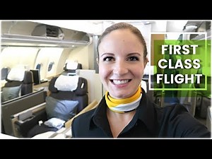 FIRST time EVER working in FIRST CLASS I International Flight Attendant Life I Vlog 15 2019