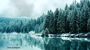 Snowfall Lake Motion Background Wallpaper Animation Video Effect HD