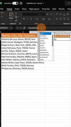 How to extract text after the delimiter character in Excel #shorts
