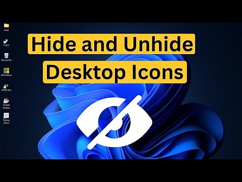 How to Hide and Unhide Desktop Icons on Windows 11