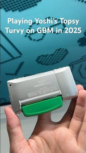 Retro GBA Game in 2025: Yoshi’s Topsy Turvy on Gameboy micro #nintendo #retrogaming #nostalgia