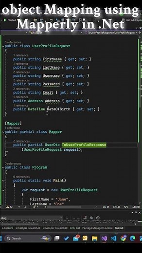 .Net Tips Effortless Object Mapping with Mapperly#shorts #coding #dotnet #csharp #programming #india