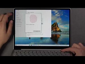 How to Add Fingerprint on MICROSOFT Surface Go - Set Up Windows Hello Fingerprint / Protect Surface