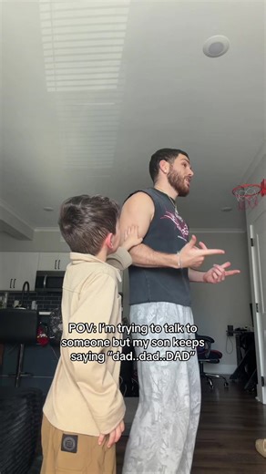Luca thinks I have to stop everything I’m doing to answer any question he has🤣 he does this so much lmao #fyp #vasquezboys #fatherson #comedyvideo