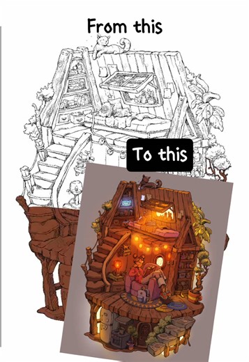 Loving these pdf colouring pages from Reydaprints - coloured on iPad using procreate. #colourtok #procreateprocess #colouring