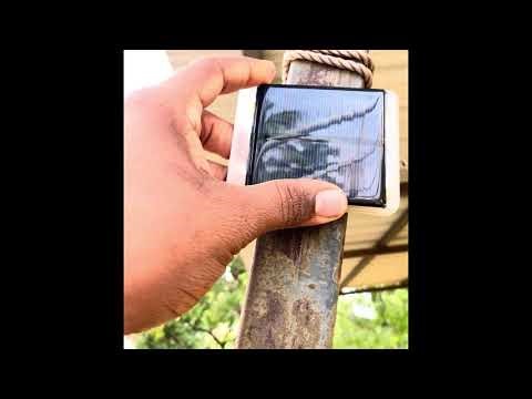 Home made mini solar lamp