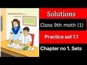 ✅ Class 9 Maths Part 1 | Practice Set 1.1 | Sets | solutions |Maharashtra Board |