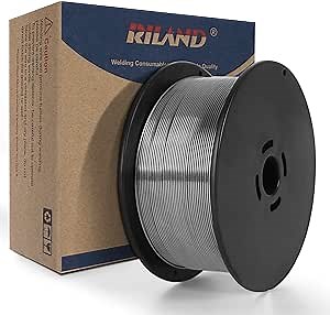 RILAND 035 Flux Core Welding Wire: E71TGS Gasless Welding Mig Wire .035 Flux Core Weld Wire Dual Self Shield Flux Cored Welder Wire Spool Mild Steel Mig Wire Flex Welding Fluxcore Wire 2lb FCAW 0.9mm