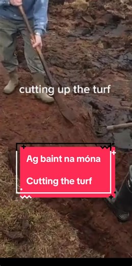 So Wholesome! Cutting the turf and speaking the native language. Irish speakers cutting turf in West of Ireland. #allthingsireland #irishculture #irishturf #turf #irishfarming