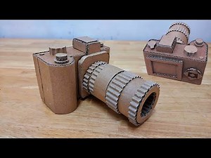 How to make DSLR Camera With Cardboard || Make Cardboard Digital camera