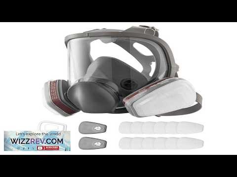 VEVOR Full Face Mask Gas Mask Reusable with KN95 Filters