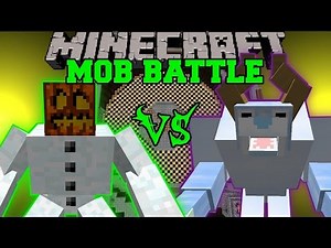 MUTANT SNOW GOLEM VS SNOW BEAST - Minecraft Mob Battles - Mods