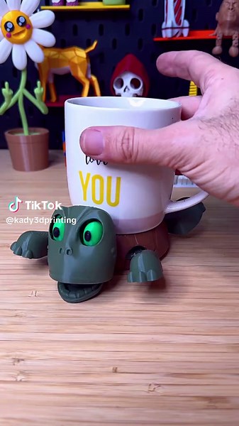 3D Printed Turtle Cup Holder: Fun and Functional Design