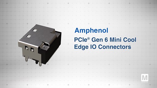Tired of speed limits in your system design? Meet the Amphenol PCIe® Gen 6 Mini Cool Edge IO Connector — slim, powerful, and backward compatible with PCIe Gen 5. Push speeds up to 64 Gb/s over 1 meter beyond traditional PCB routes, with strong signal integrity. Watch now and take your connectivity to the next level: | Mouser Electronics