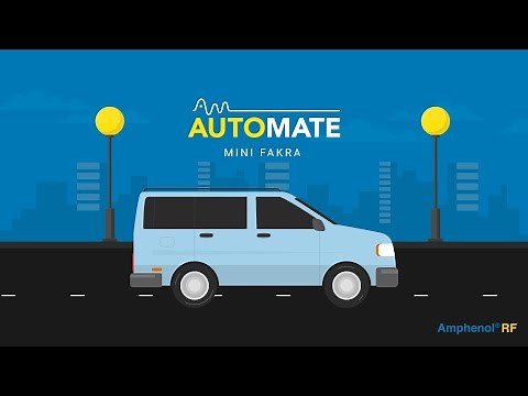 Introducing Amphenol RF AUTOMATE® Mini-FAKRA Type A Automotive Connector System