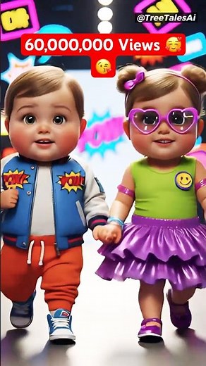 Neon Tiny Trendsetters Serving Major Style 💥🍼Cute dolls in action #shorts #shortsfeed