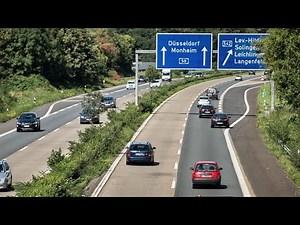 4k Relaxing Drive on the Autobahn in Germany from Dusseldorf to Bonn on the first ever Autobahn.