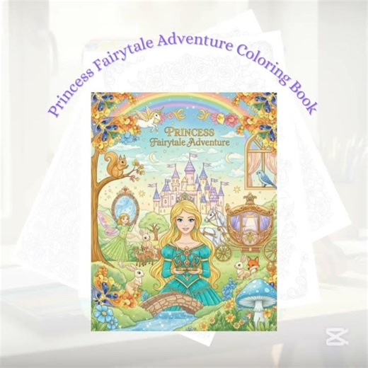The Perfect Gift for Little Princesses! Fantasy Princess Coloring Book 👸🎨