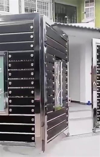 “Modern Stainless Steel Sliding Gate ✨ Smooth & Stylish #shorts ”