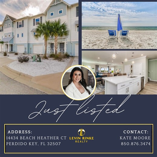 Kate Moore on Instagram: "JUST LISTED Turn-key, fully furnished townhome in Lost Key Beach and Golf Club and it’s one of those that doesn’t come around often. Tucked away at the end of a cul-de-sac, this unit is one of the only townhomes with a Gulf view from the patio…quiet, private, and so peaceful. Built in 2021 with a light coastal feel throughout, this 3 bedroom, 2.5 bath home features an open-concept main living space, a beautiful kitchen with quartz countertops and a large island, and a p