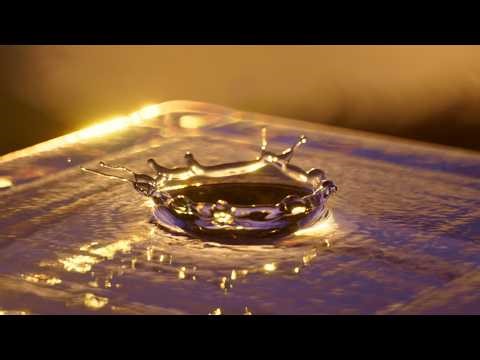 Water Droplet Simulation in Super Slow-Motion