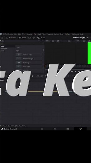 How to Remove Green Screen In Davinci Resolve Easy Way || Davinci resolve tutorial #davinciresolve